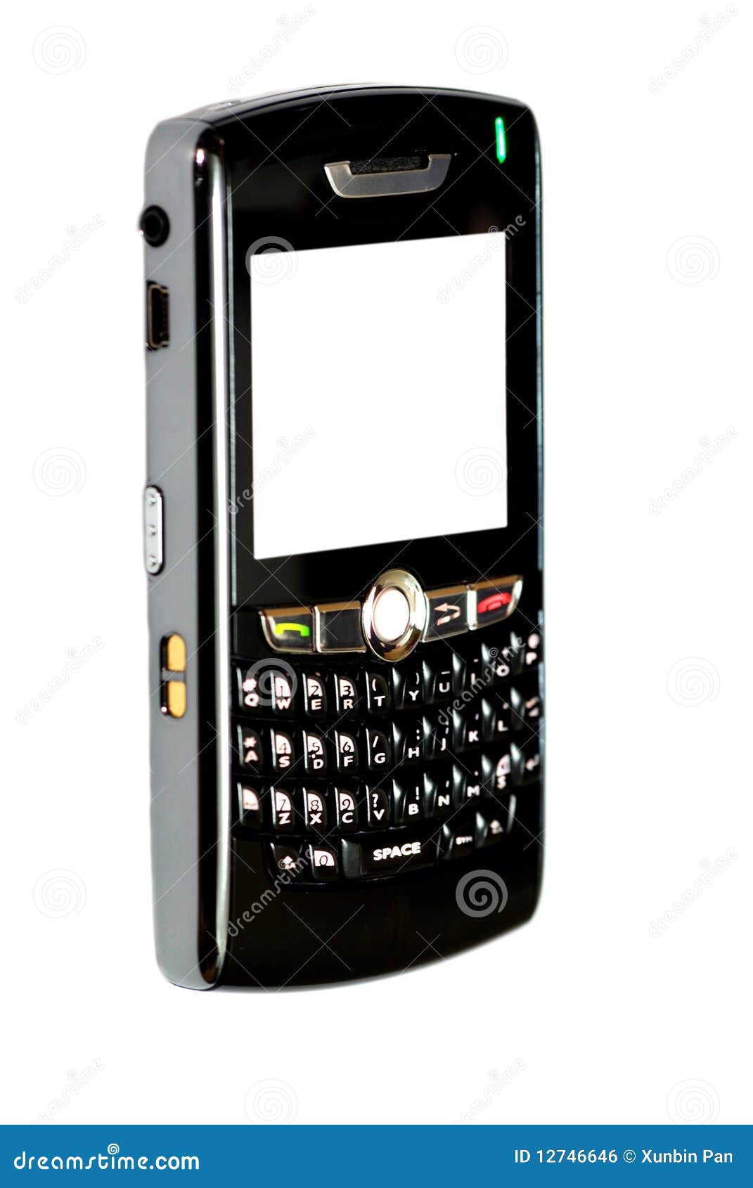 Cell phone isolated stock photo. Image of call, black - 12746646