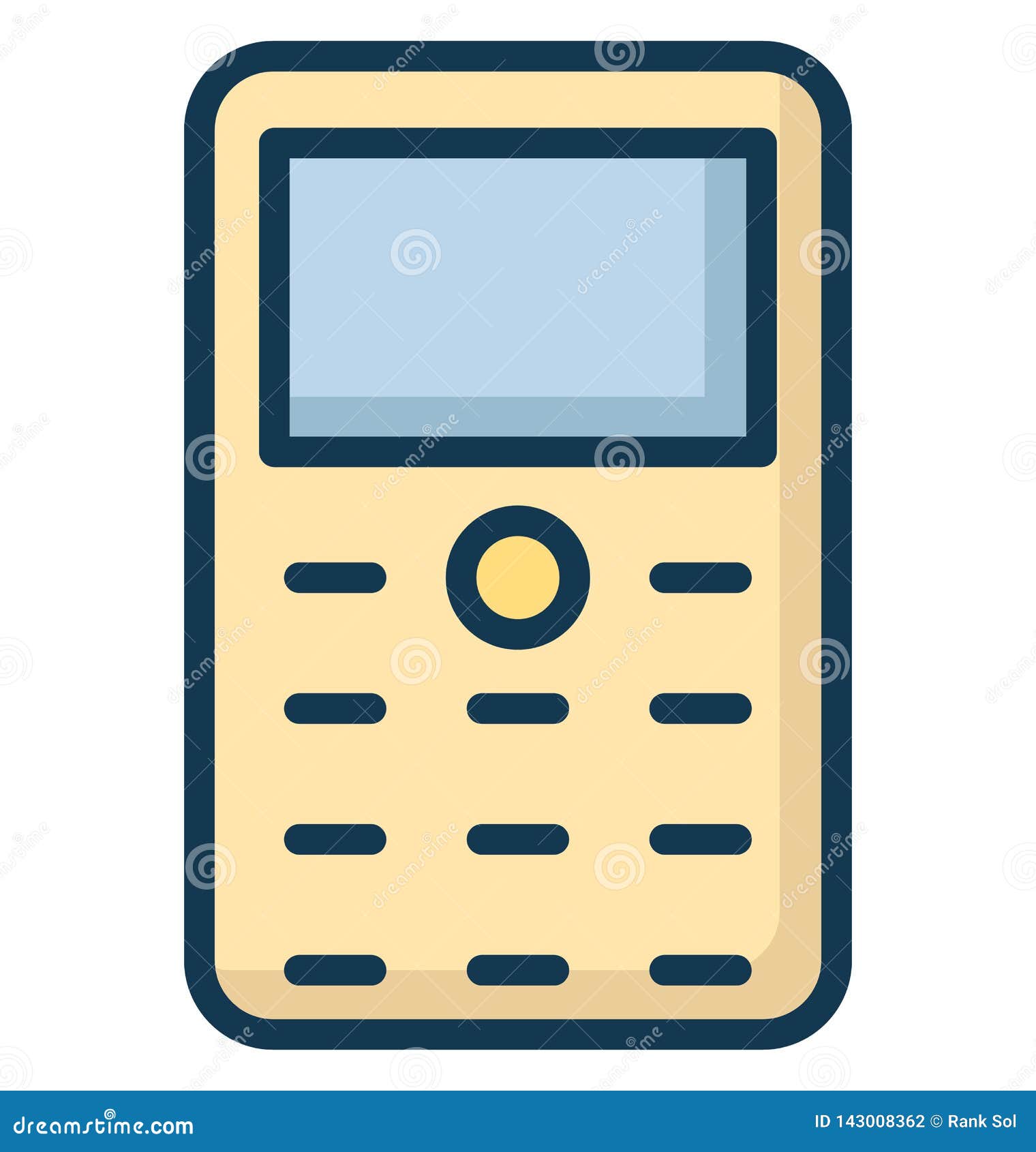 Cell Phone Isolated Vector Icon Which Can Easily Modify or Edit Stock ...