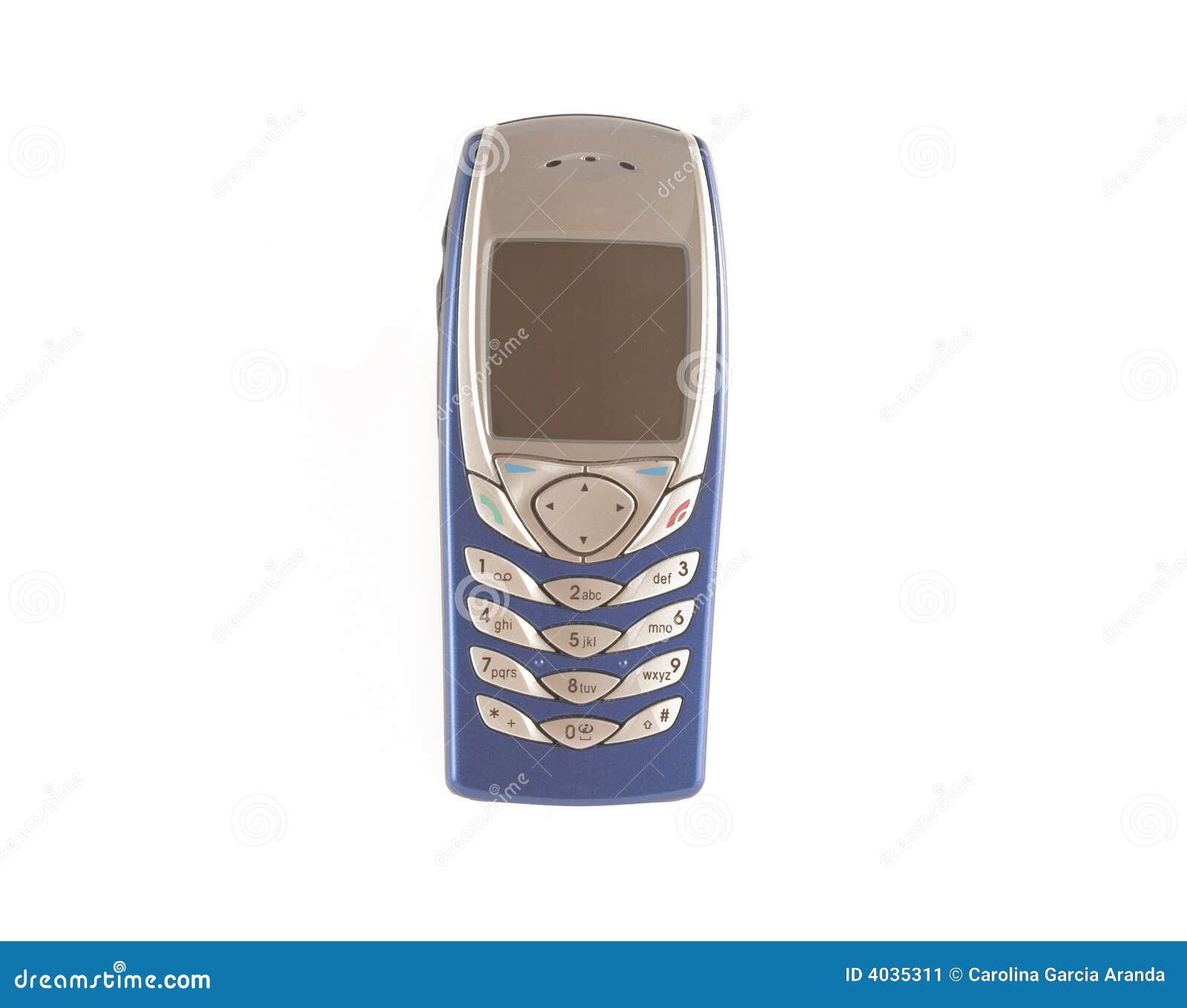 Cell Phone Isolated on White Stock Image - Image of keypad, connection ...