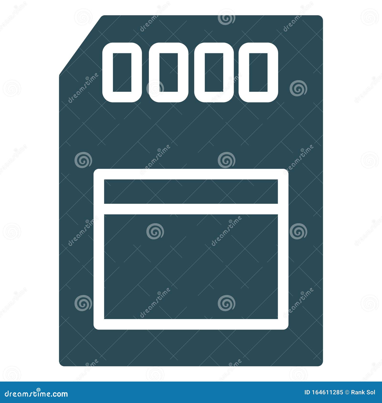 Cell Phone Memory Isolated Vector Icon Fully Editable Stock Vector ...