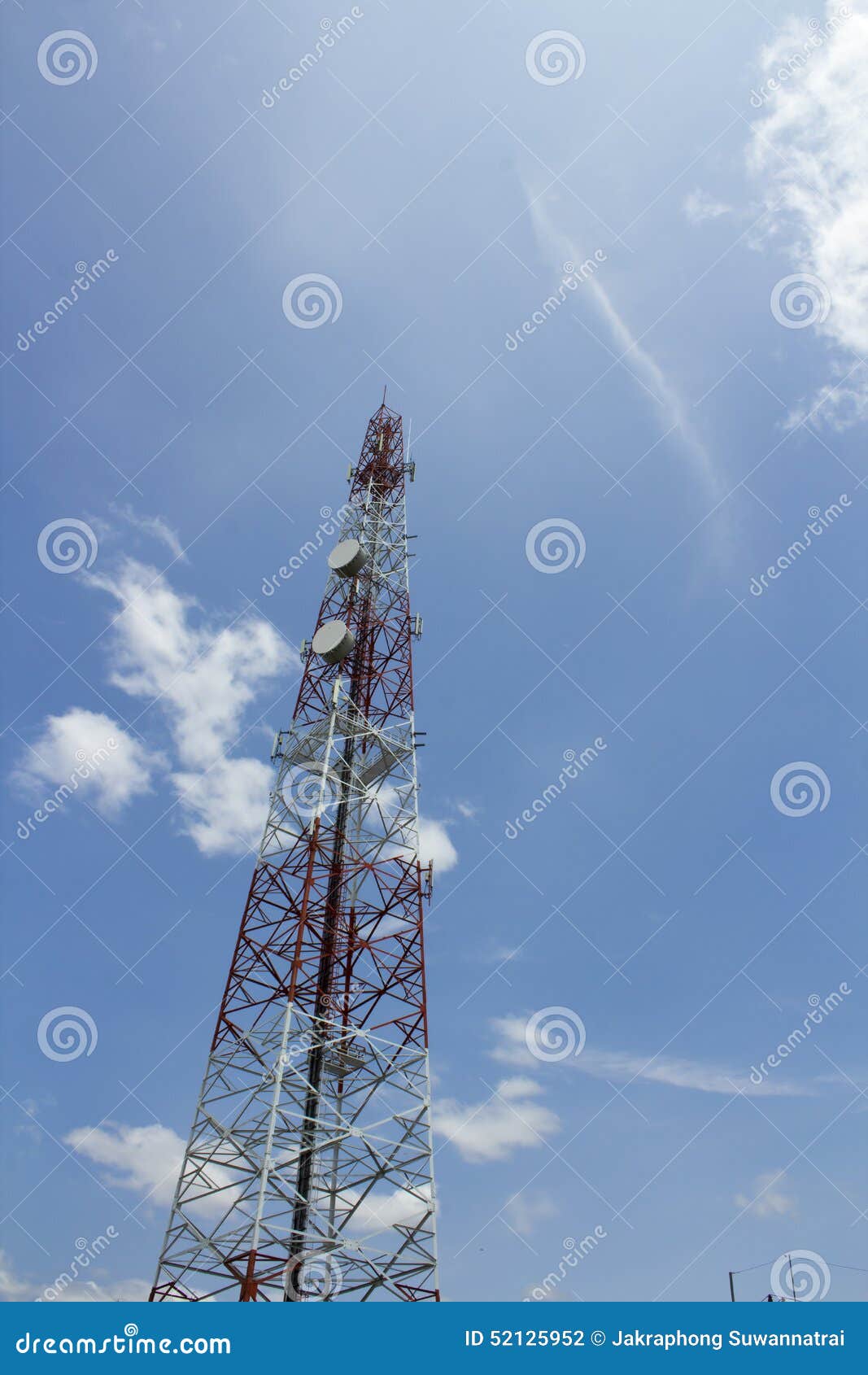 Cell phone network tower stock photo. Image of outdoor - 52125952