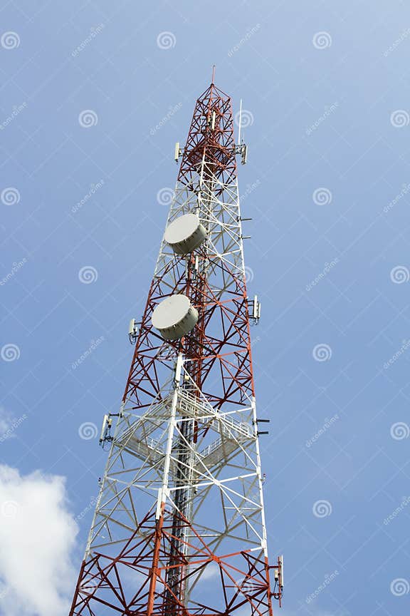 Cell phone network tower stock image. Image of clear - 52159001