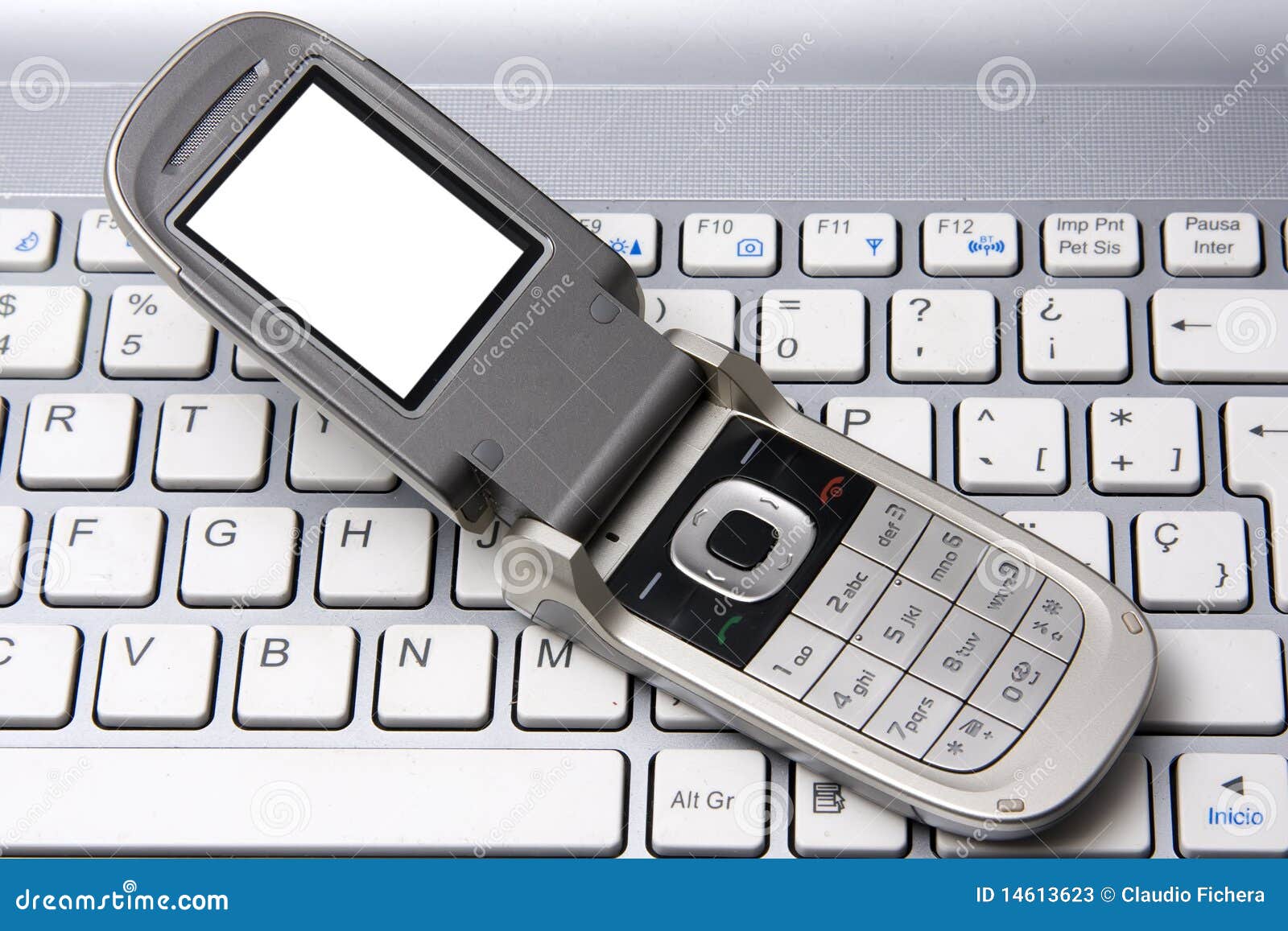 Cell phone and notebook stock image. Image of digital - 14613623