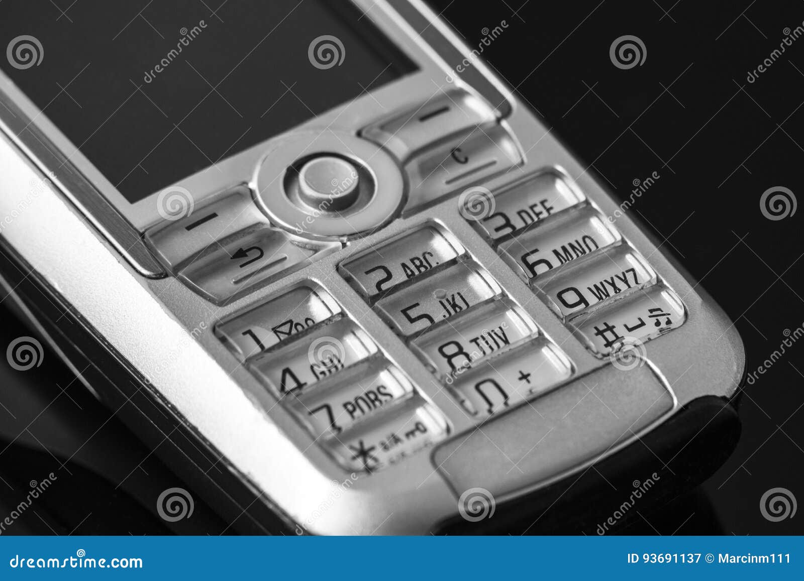 Cell Phone Numeric Keyboard Stock Image - Image of connection, detail ...
