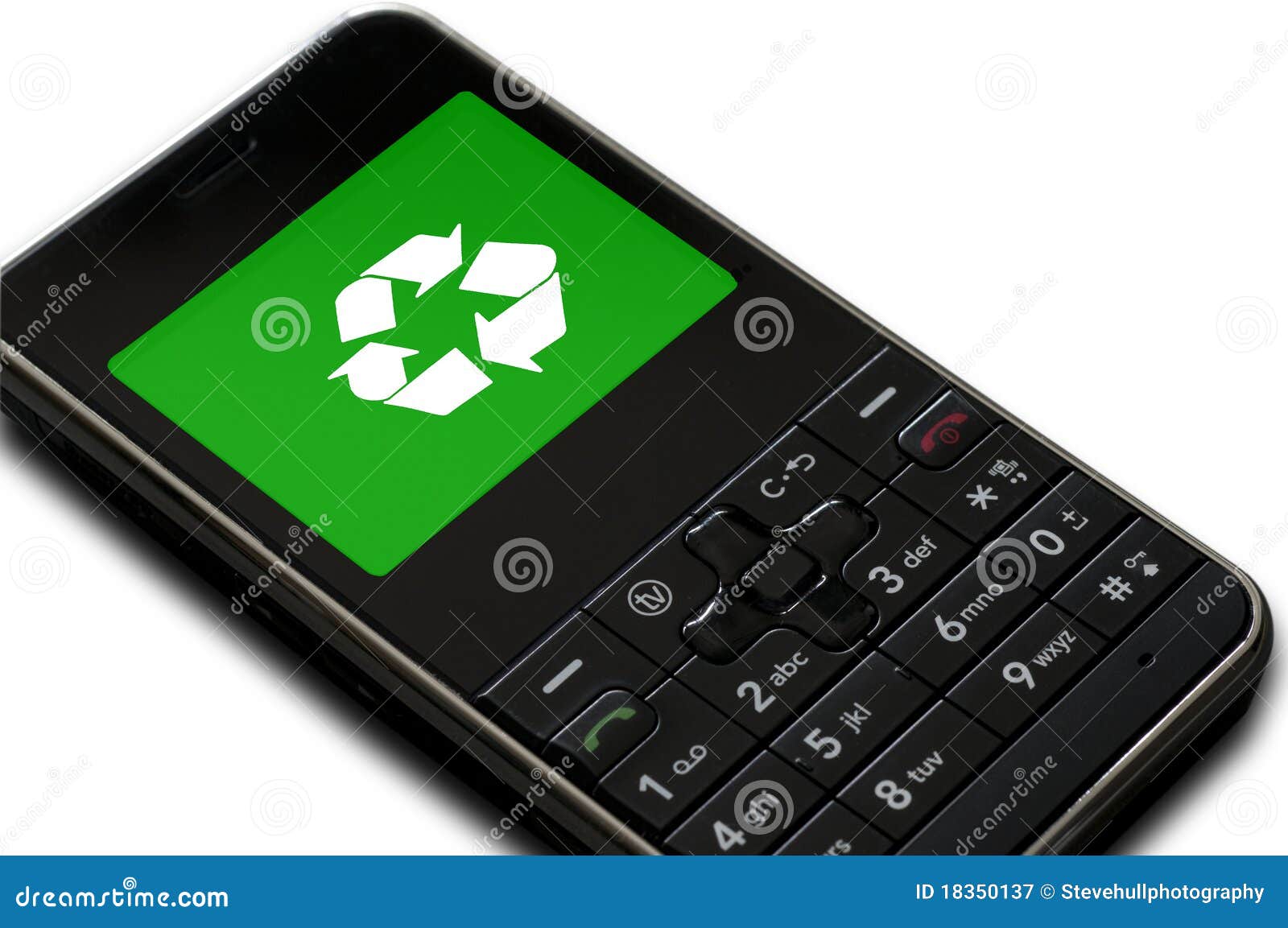 Cell Phone Recycle stock image. Image of symbol, black - 18350137
