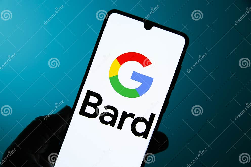 Cell Phone Screen with Google Bard Application Editorial Image - Image ...