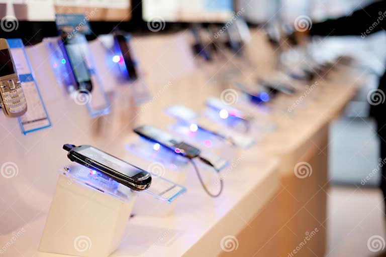 Cell phone shop stock photo. Image of mobile, cell, mall - 26918978