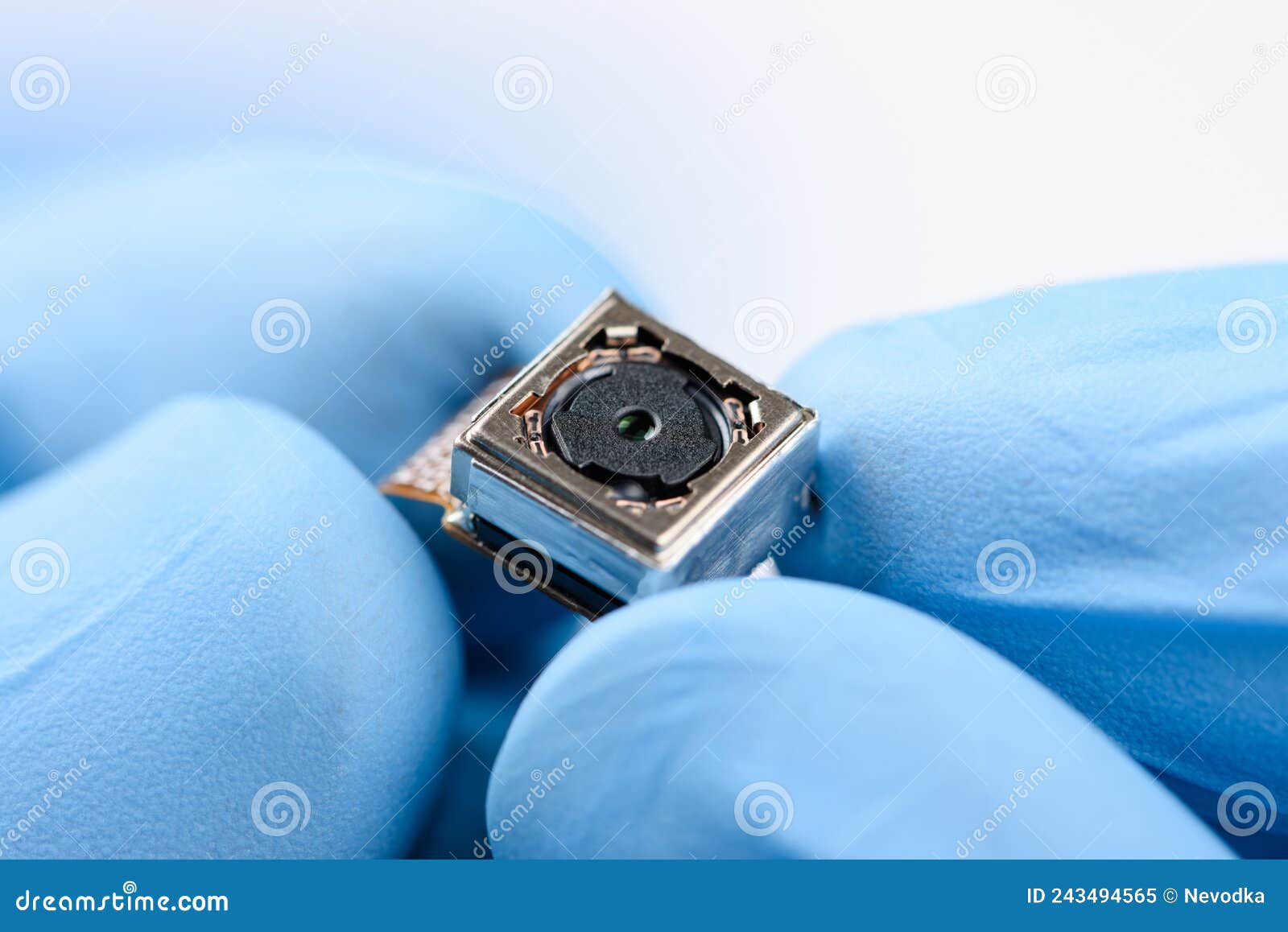 Cell Phone Single Camera Module Stock Image - Image of science, gloves ...