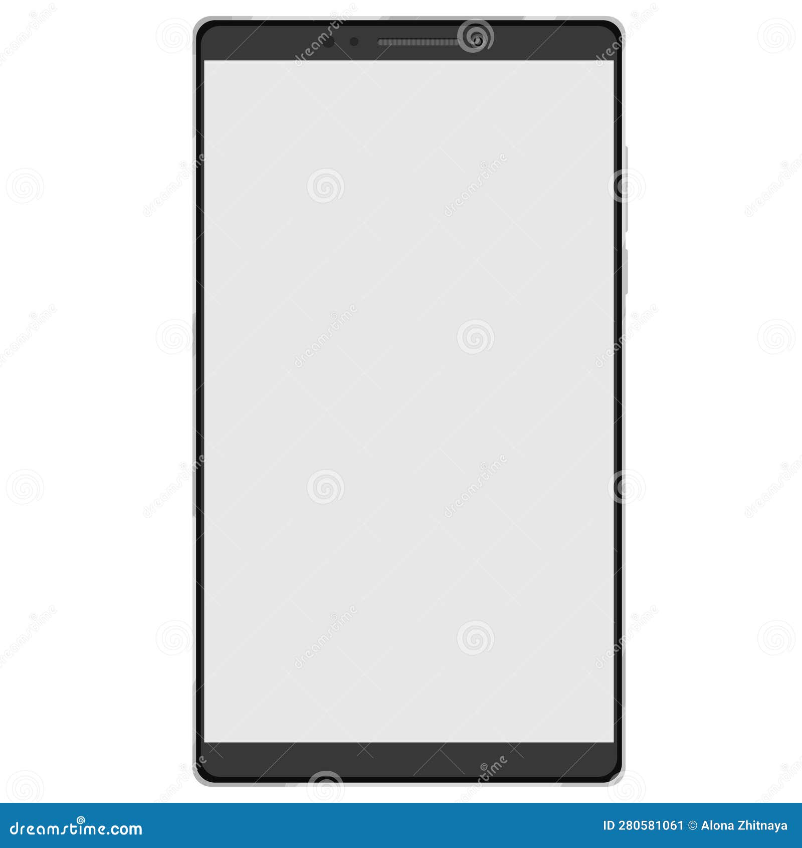 Cell Phone, Smartphone Screen Frame Front View Modern Gadget Mock Up ...