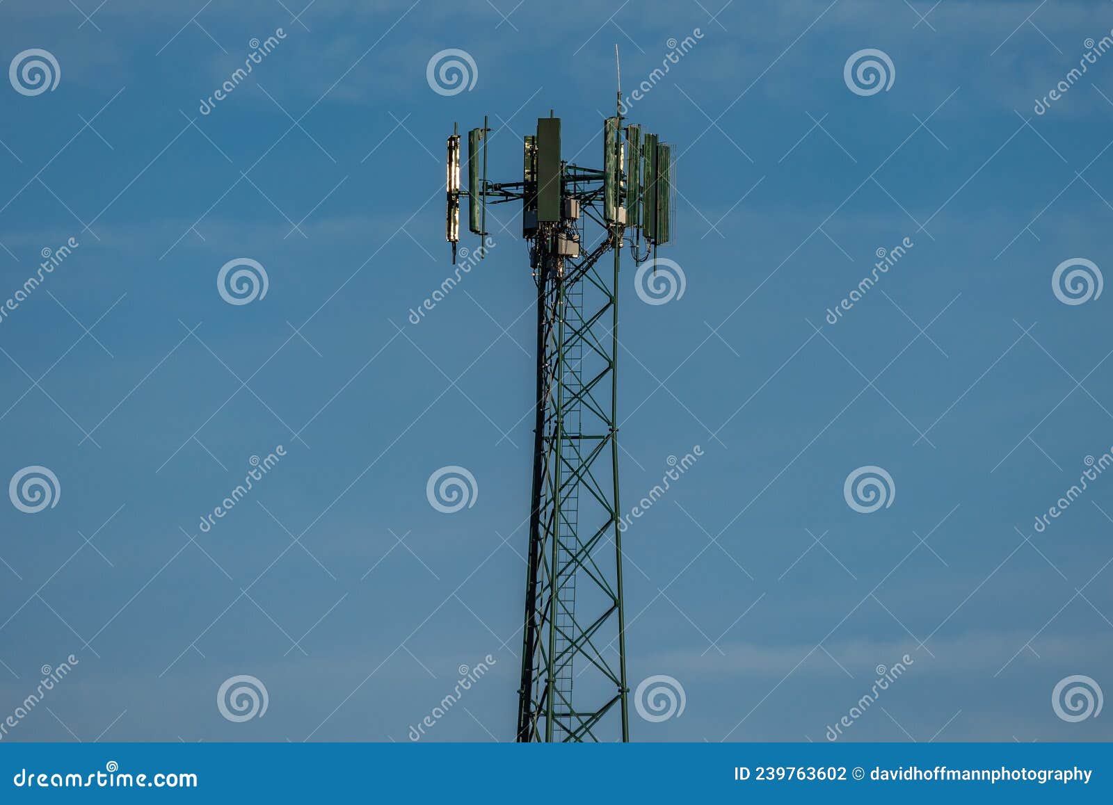 Cell Phone Tower in a Rural Area Stock Photo - Image of technology ...