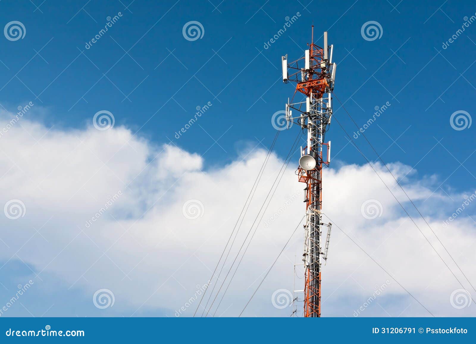 Cell phone tower stock image. Image of phone, antenna - 31206791