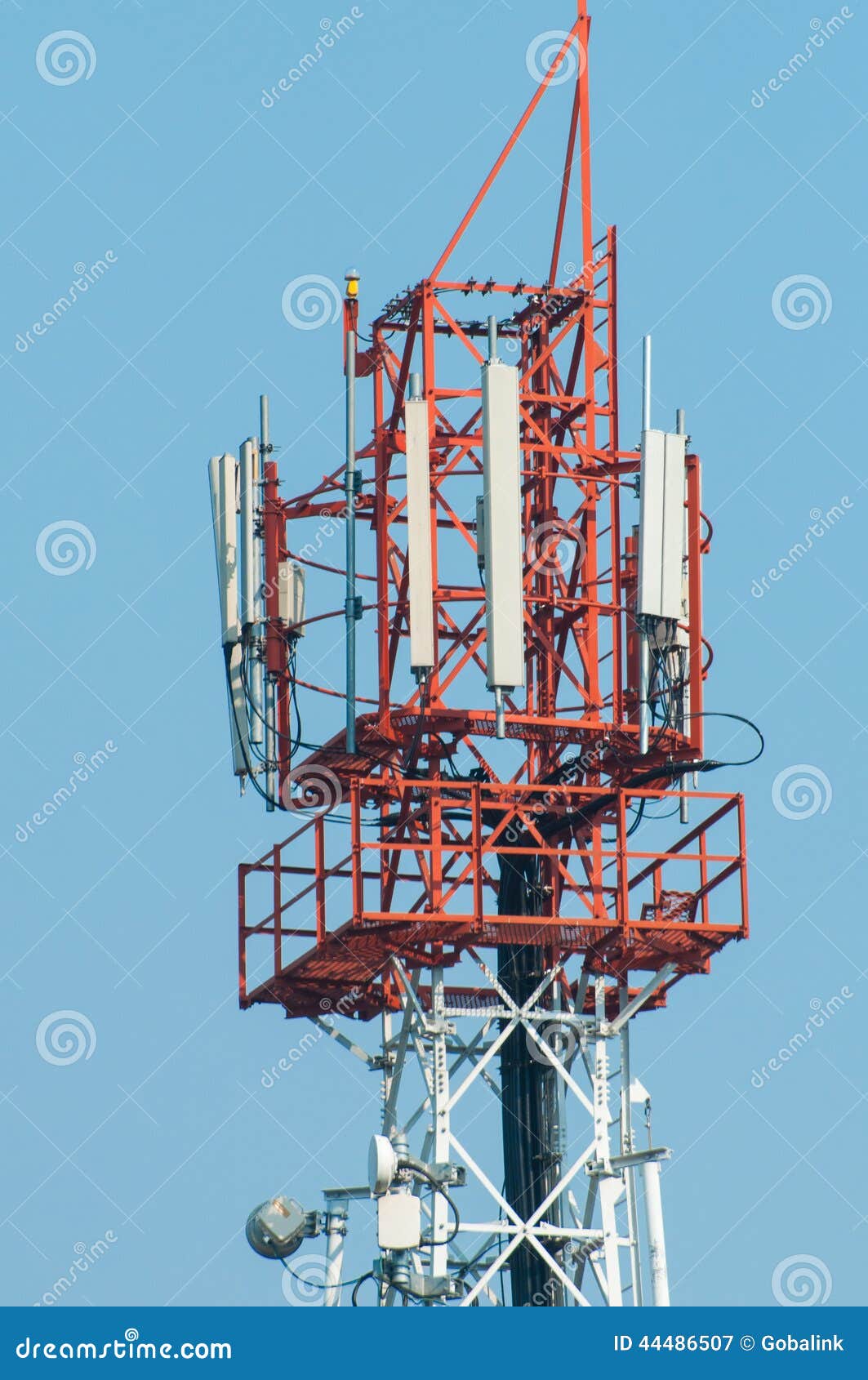 Cell phone tower stock image. Image of equipment, cellular - 44486507