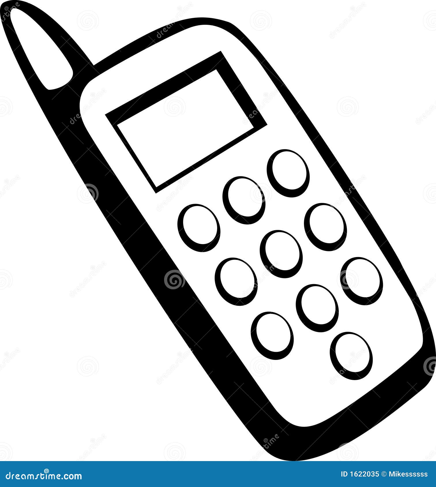 Cell Phone Vector Illustration | CartoonDealer.com #1622035