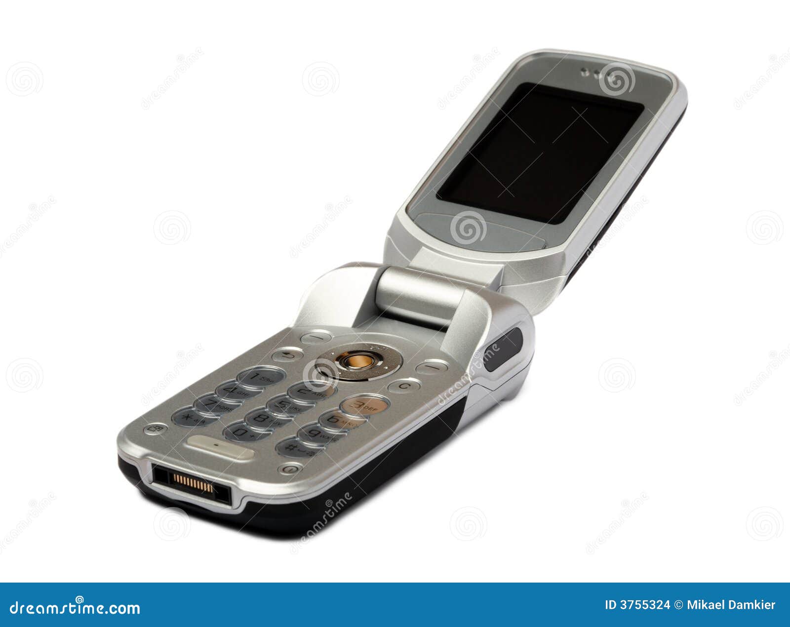 Cell phone on white stock photo. Image of communication - 3755324