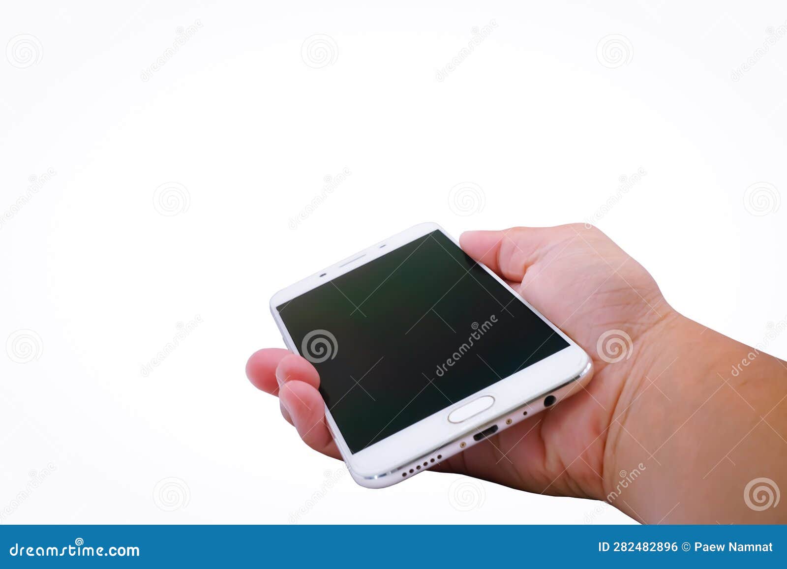 White cell phone stock photo. Image of information, banking - 282482896