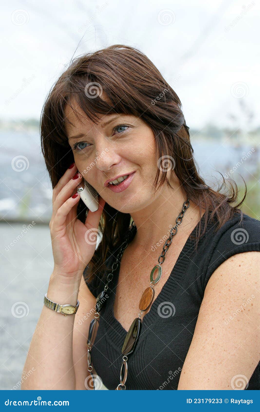 Cell phone woman stock image. Image of natural, expression - 23179233