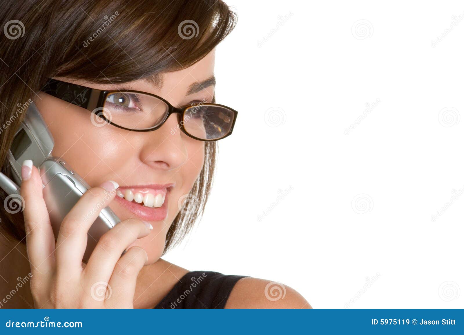 Cell Phone Woman stock image. Image of smiling, girls - 5975119