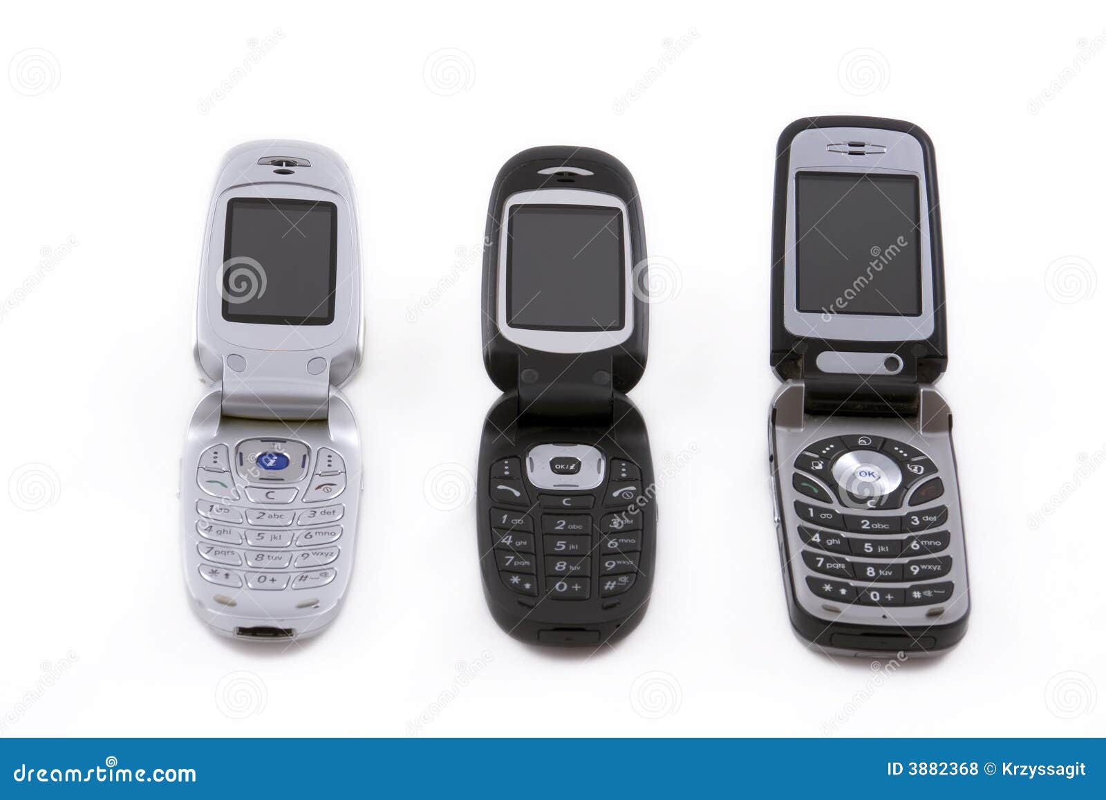 Cell phones stock photo. Image of white, cellphone, telecommunications ...
