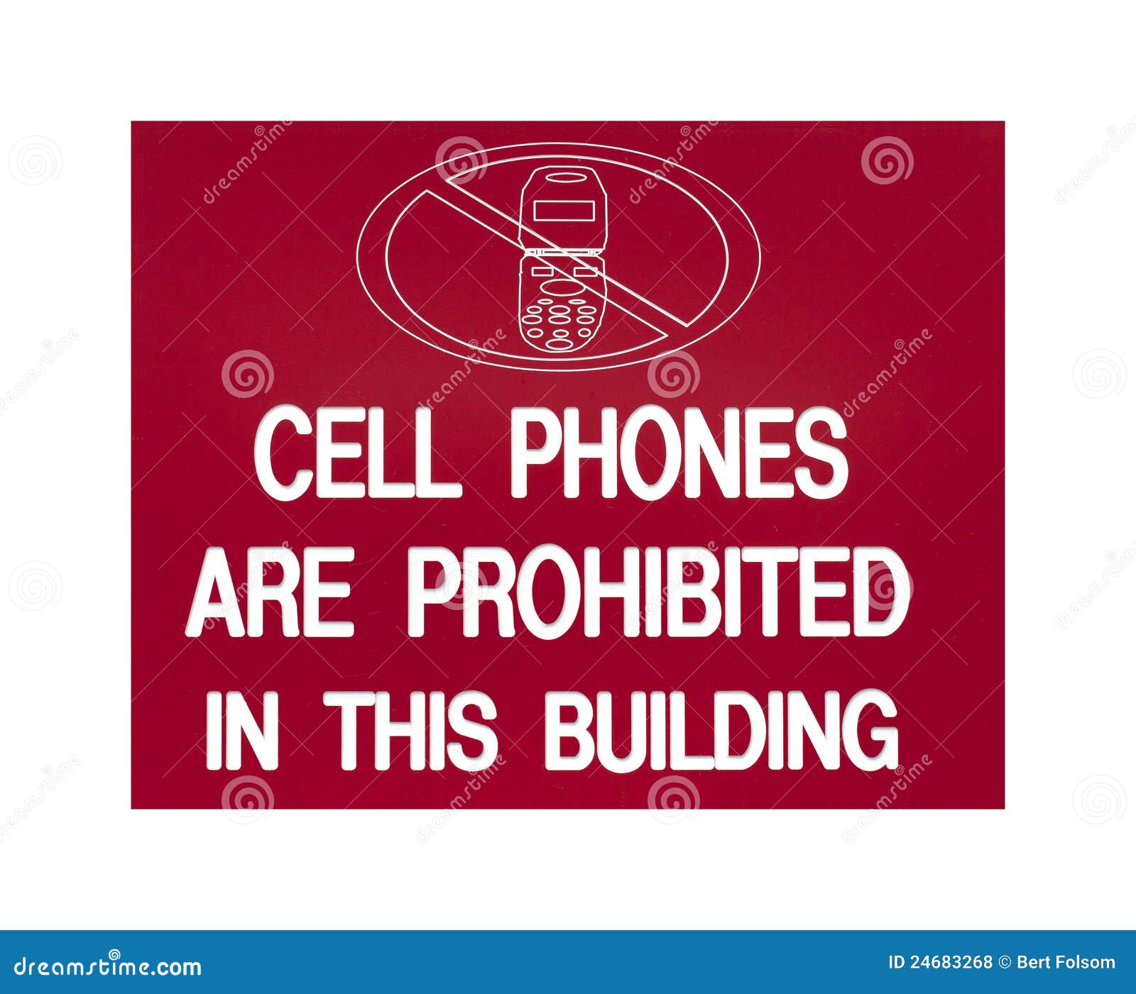 Cell Phones Prohibited Sign Royalty Free Stock Photos - Image: 24683268