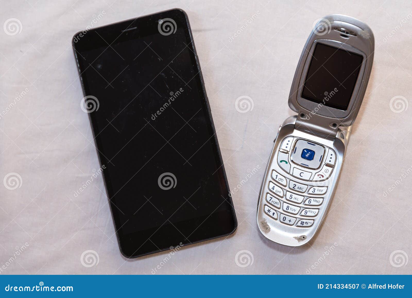 Cell Phones - Technological Development Steps Stock Image - Image of ...