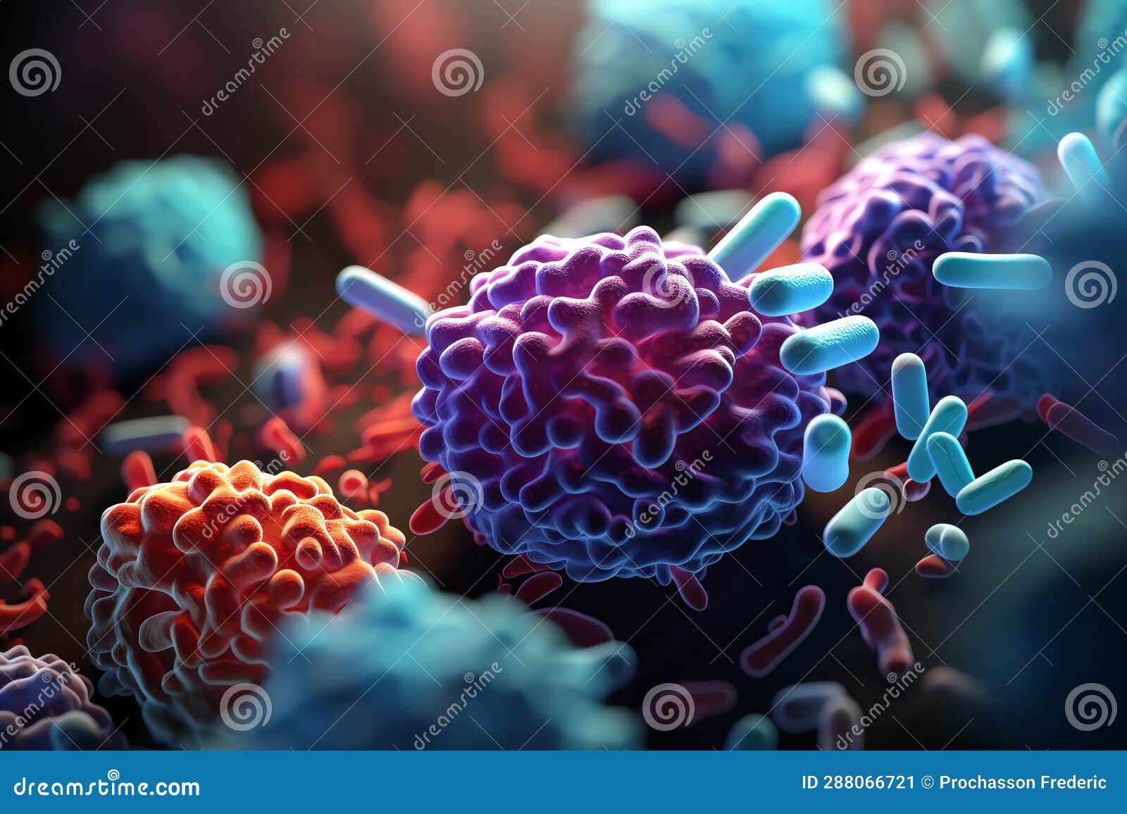 Cell science, AI generated stock image. Image of blood - 288066721