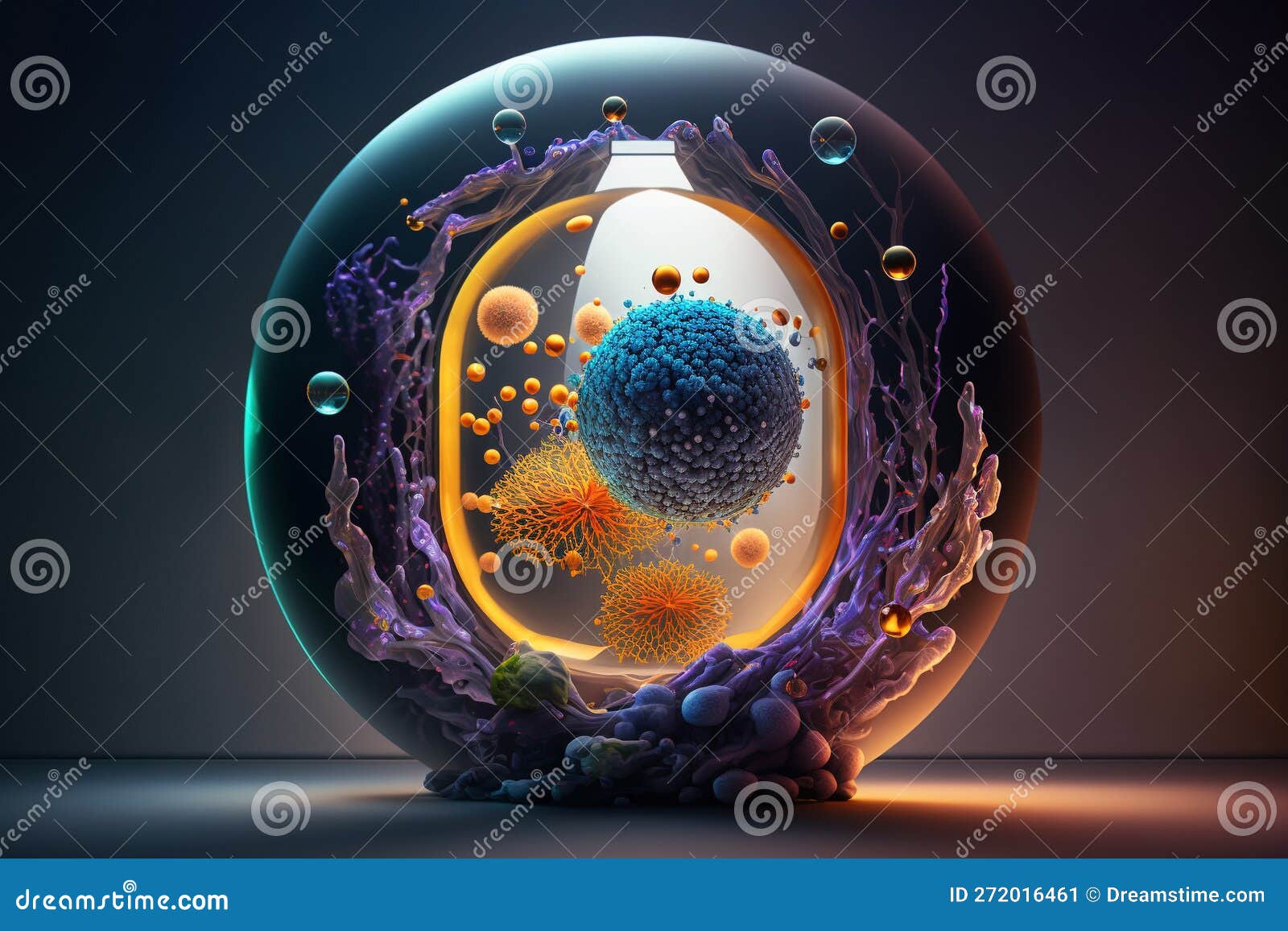 Microscopic Molecular Texture Generated By Ai Royalty-Free Stock Image ...