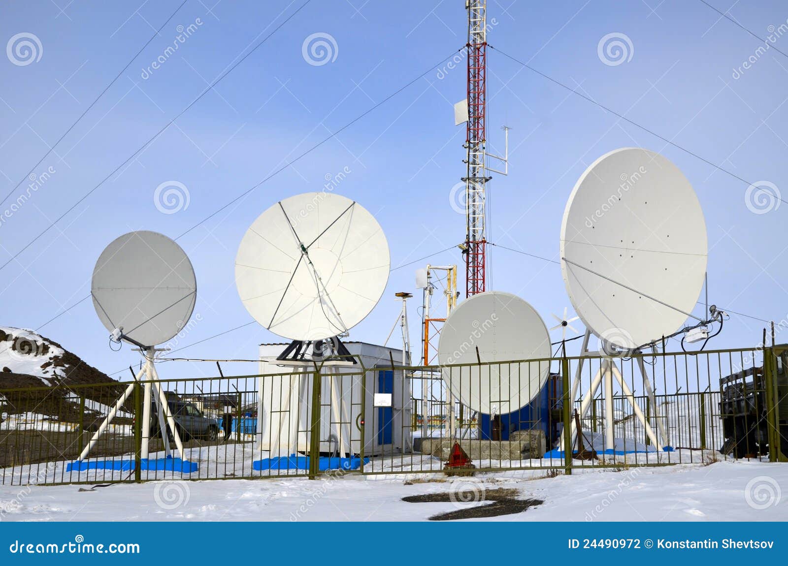 Cell site stock photo. Image of connection, industry - 24490972