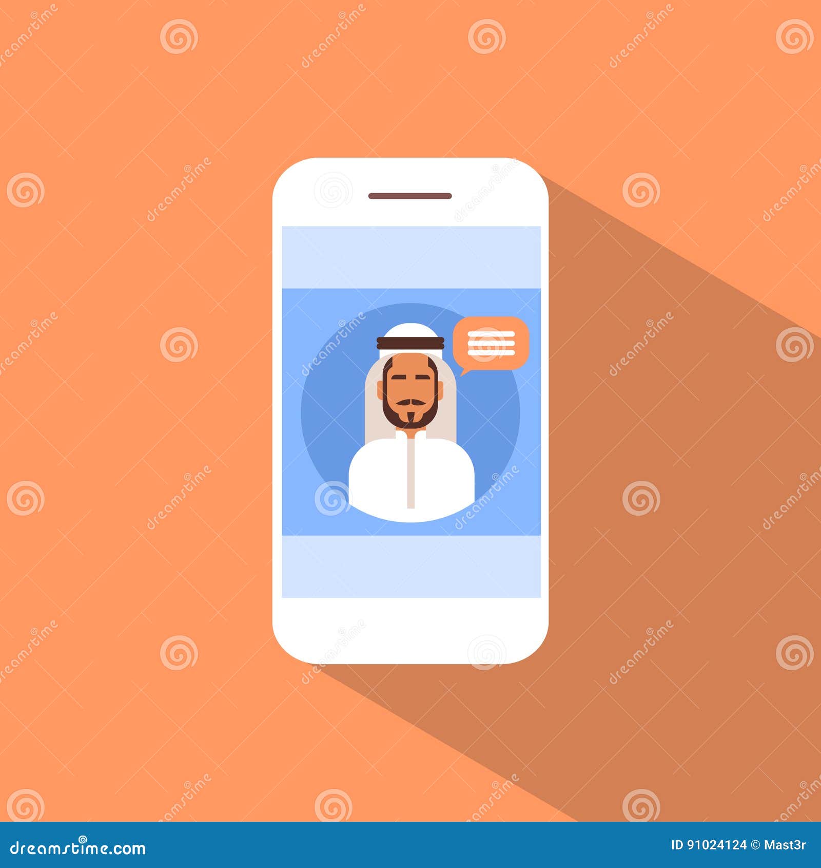 Smart Muslim Boy Looking On Earth Sphere Cartoon Vector | CartoonDealer ...