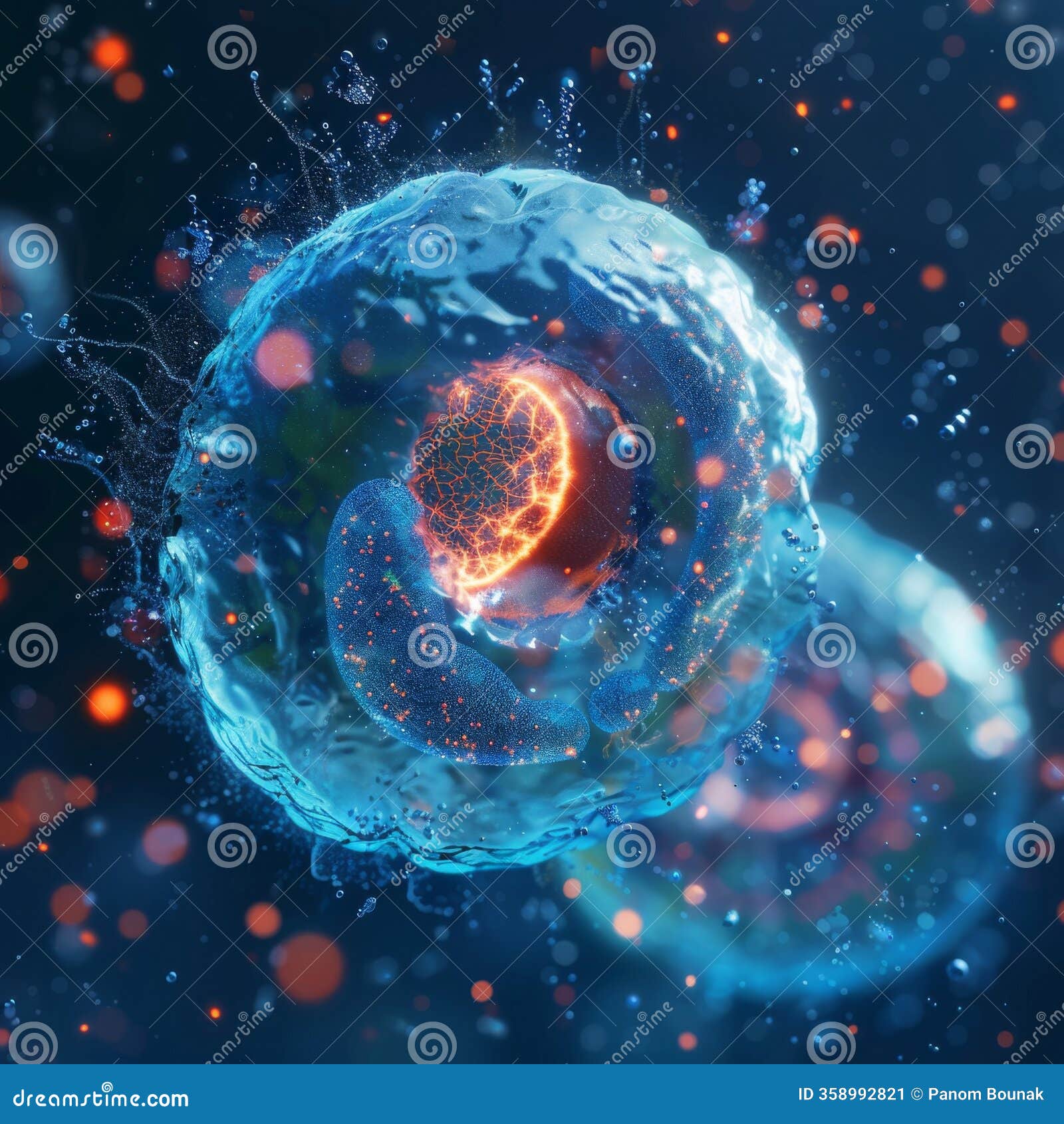 DNA Replication Animation Stock Image | CartoonDealer.com #369487687