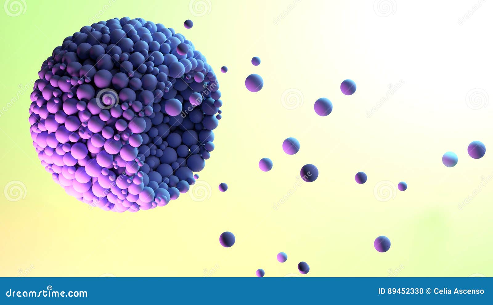 Cell spore ball background stock illustration. Illustration of design ...