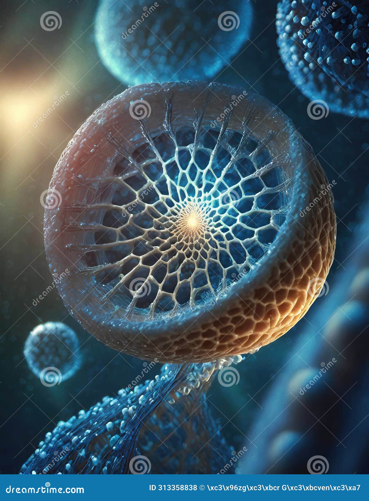 Cell Structure, Abstract Underwater Background with Bubbles Stock ...