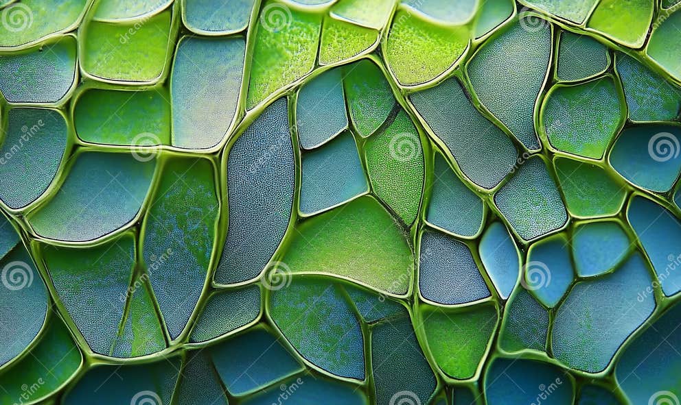 Cell Structure Hydrilla, View of the Leaf Surface Showing Plant Cells ...