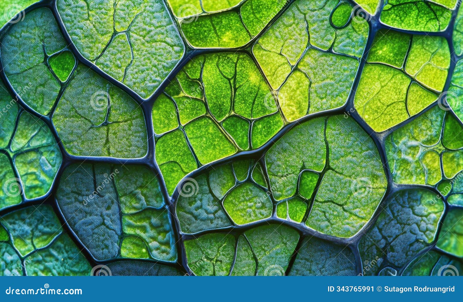 Cell Structure Hydrilla, View of the Leaf Surface Showing Plant Cells ...