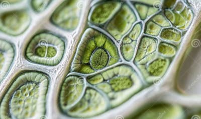 Cell Structure Hydrilla, View of the Leaf Surface Showing Plant Cells ...
