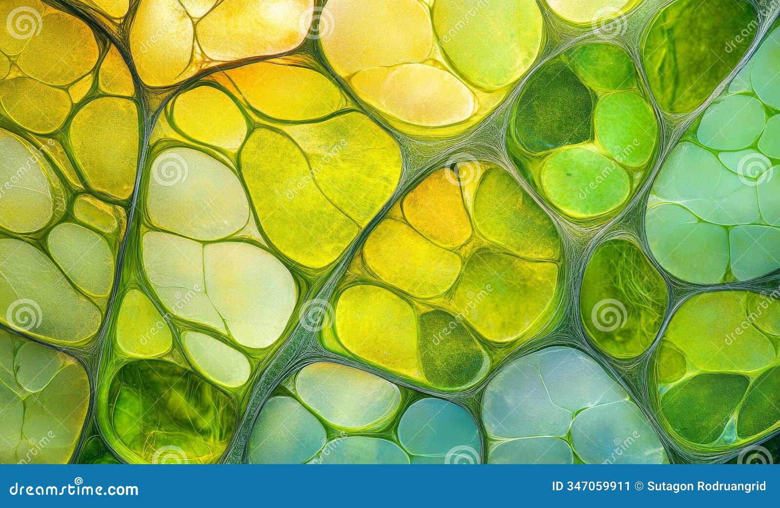 Cell Structure Hydrilla, View of the Leaf Surface Showing Plant Cells ...