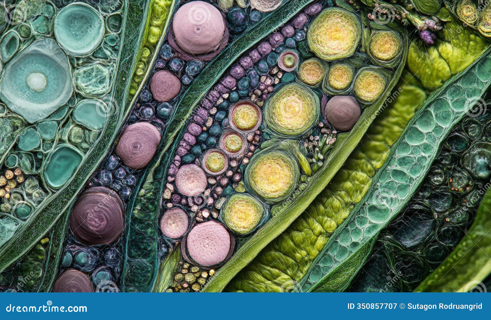 Cell Structure Hydrilla, View of the Leaf Surface Showing Plant Cells ...