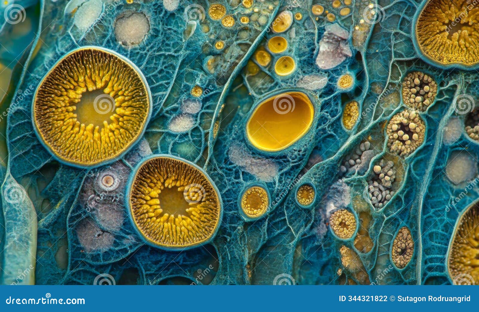 Cell Structure Hydrilla, View of the Leaf Surface Showing Plant Cells ...