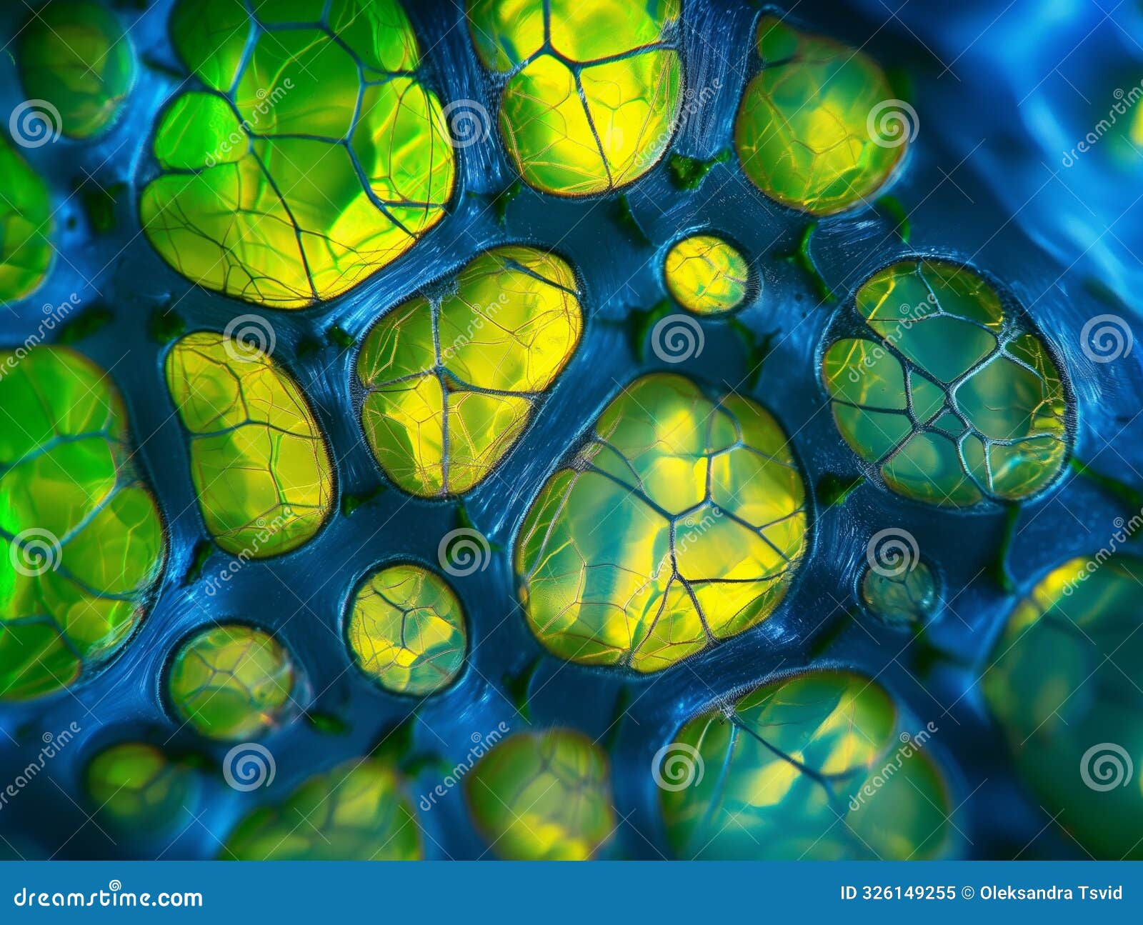 Cell Structure Plant, View of the Leaf Surface Showing Plant Cells ...