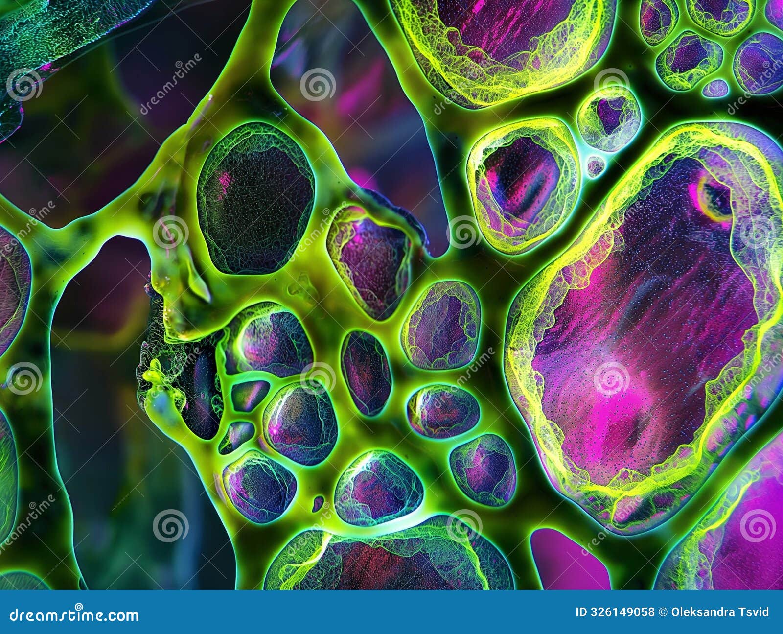 Cell Structure Plant, View of the Leaf Surface Showing Plant Cells ...
