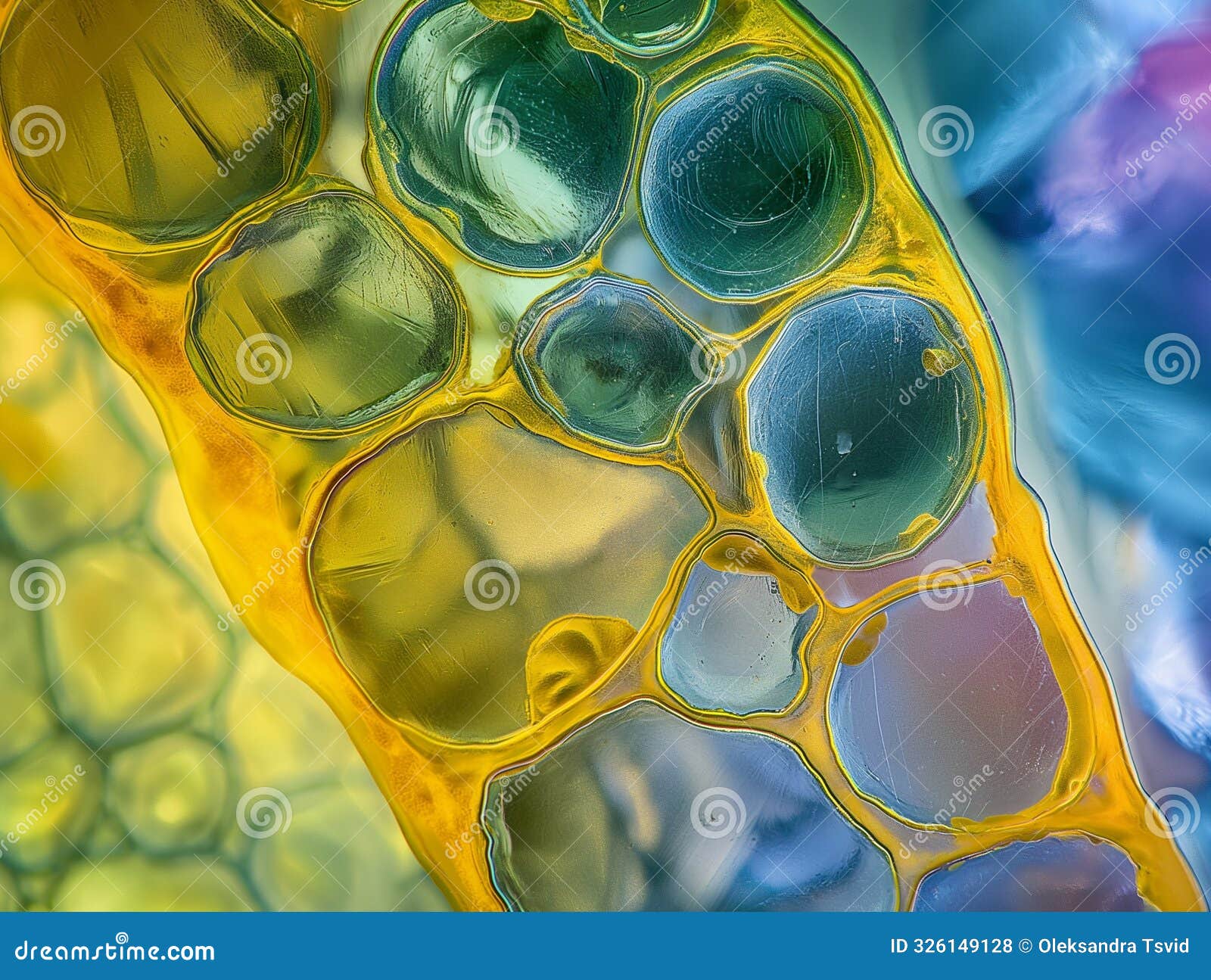 Cell Structure Plant, View of the Leaf Surface Showing Plant Cells ...