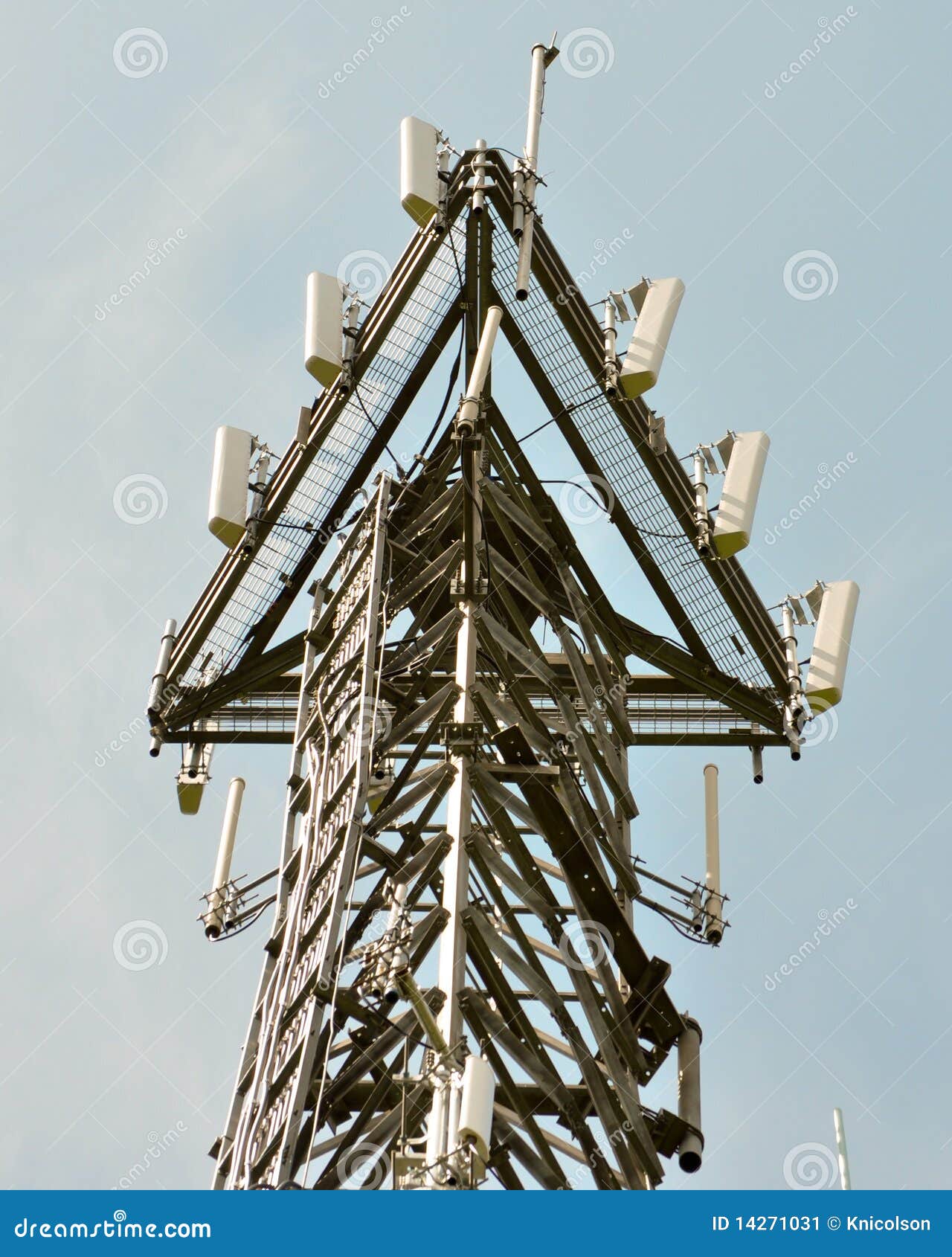 Cell tower stock image. Image of phone, transceivers - 14271031