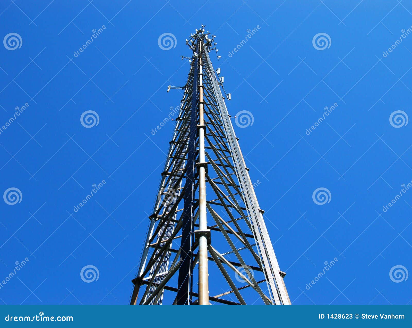 Cell Tower stock image. Image of steel, structure, mobile - 1428623