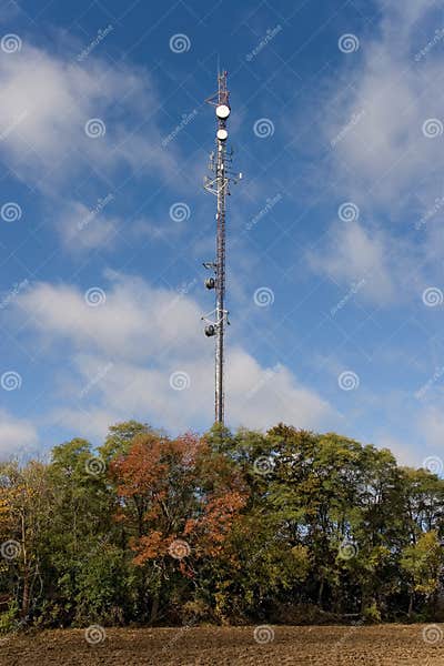 Cell tower stock image. Image of mast, dish, cell, communication - 552933