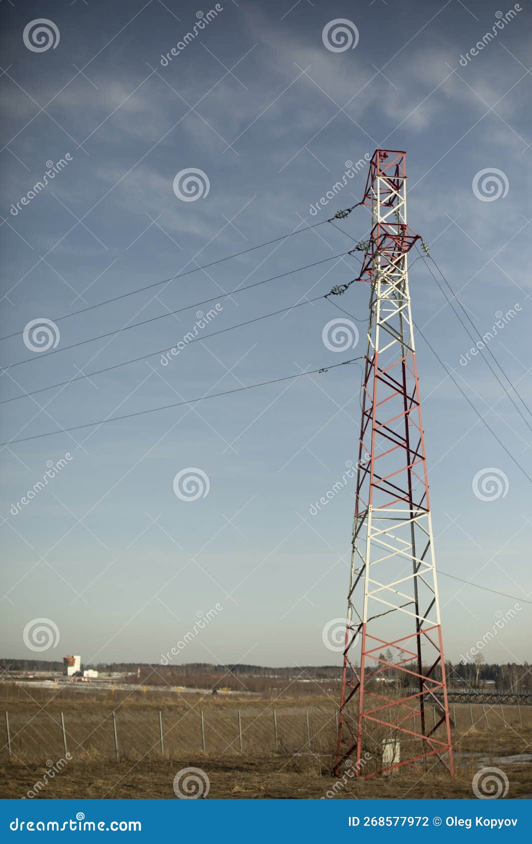 Cell Tower. Antenna in Field Stock Photo - Image of frequency, field ...