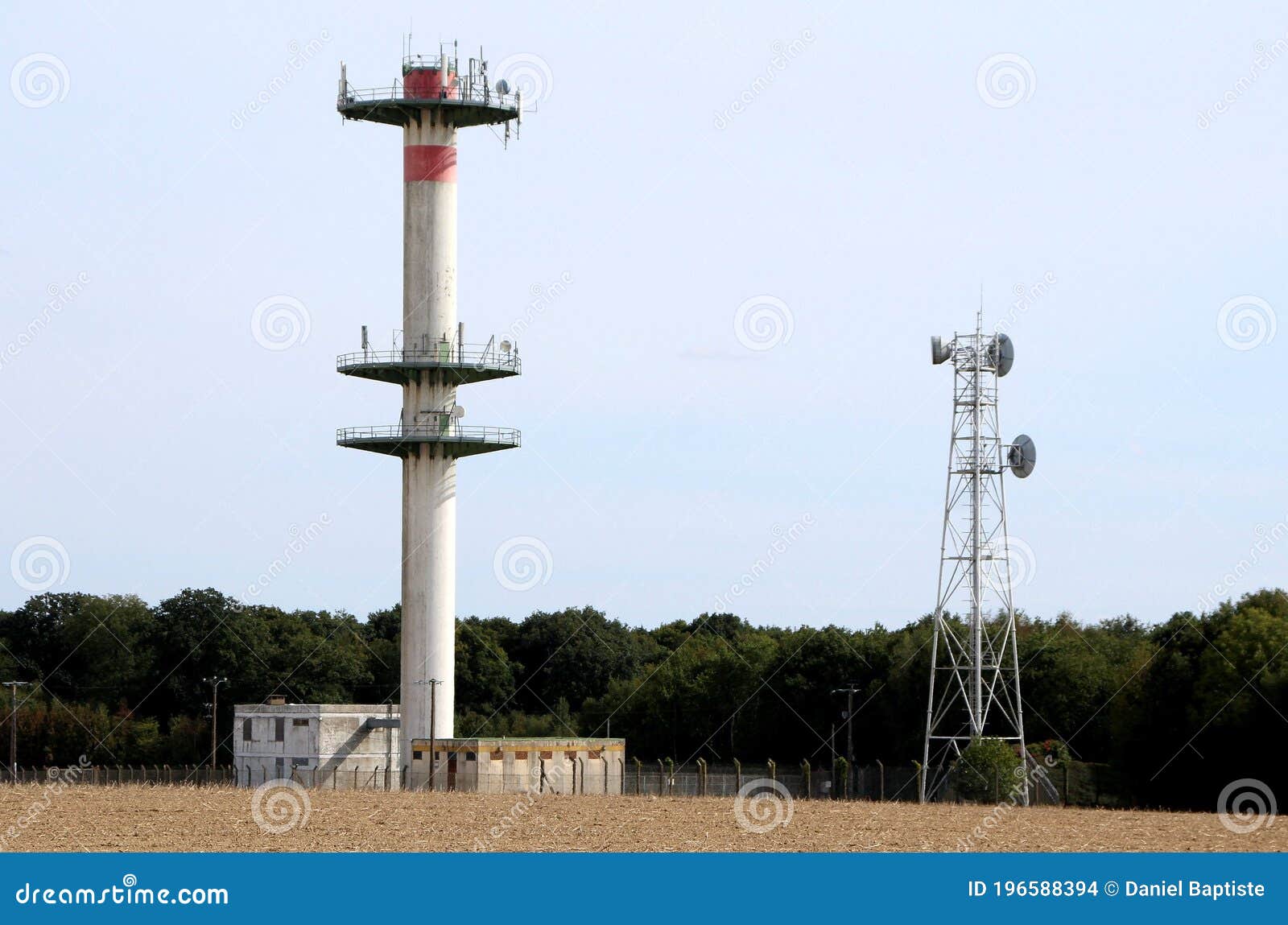 Cell tower stock photo. Image of construction, middle - 196588394