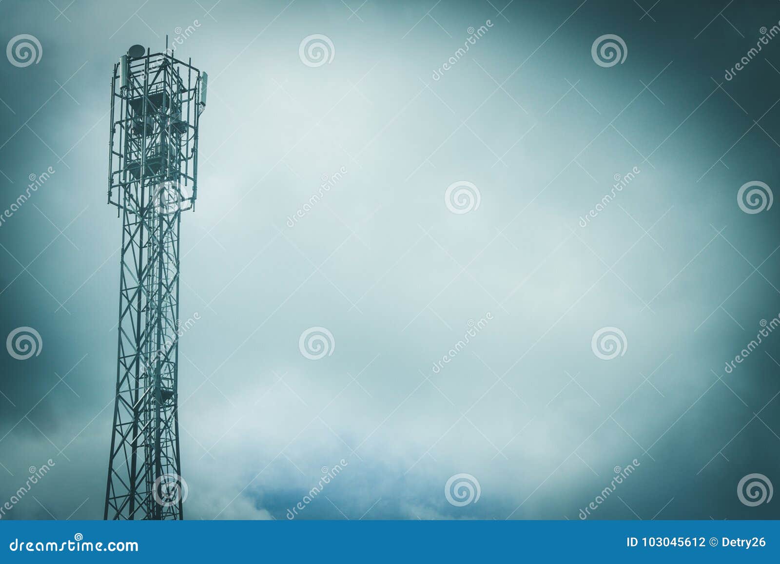 Cell Tower Structure To Enhance Cellular Network Communications Stock ...