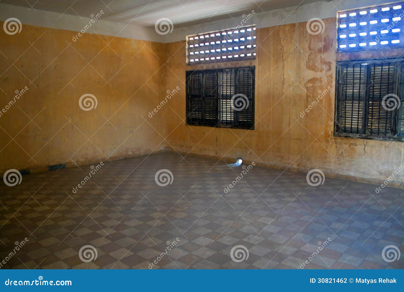 Cell In Tuol Sleng (S21) Prison Stock Photography | CartoonDealer.com ...