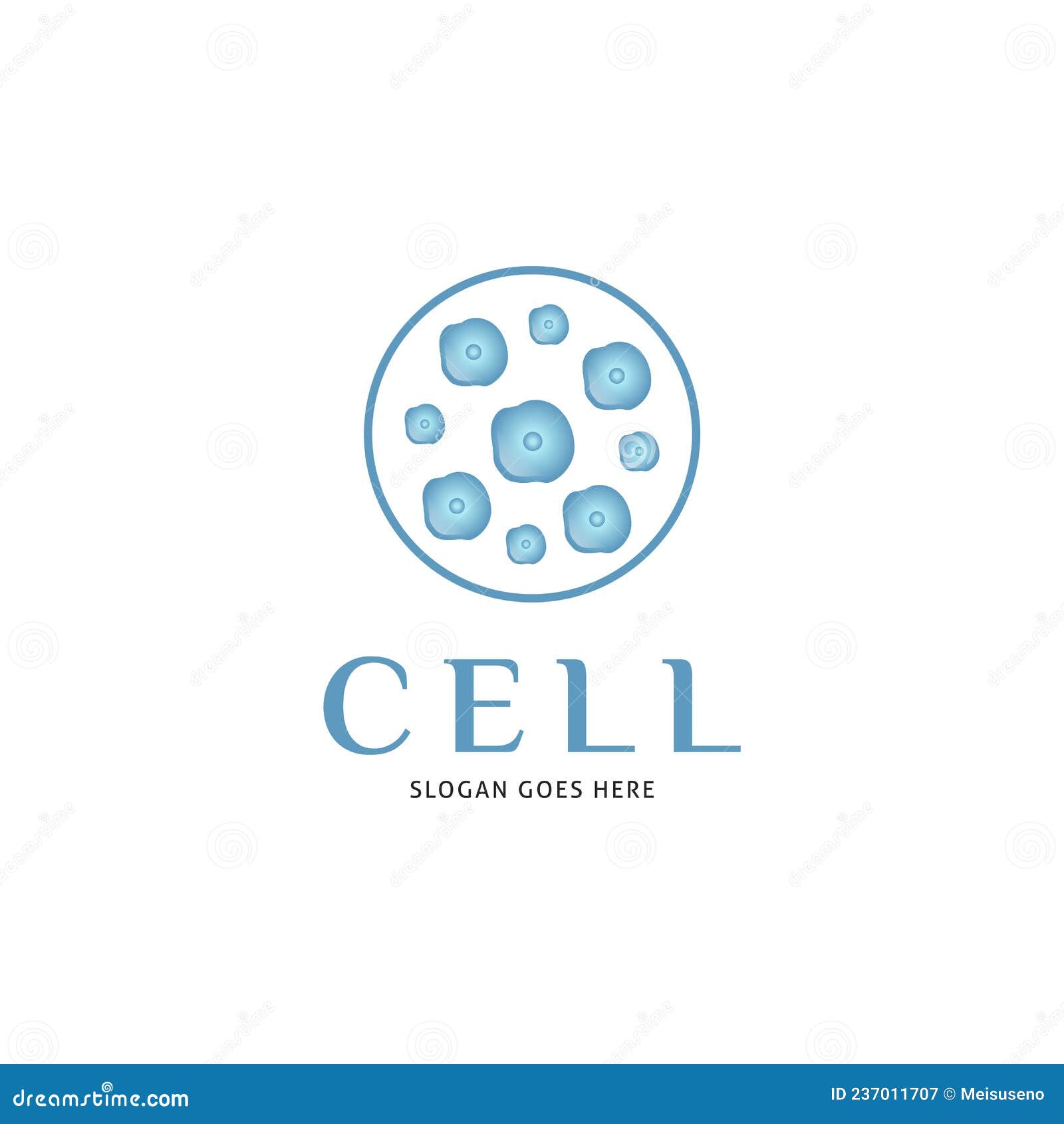 Cell Vector Logo, Bio Molecular Laboratory Symbol Stock Vector ...