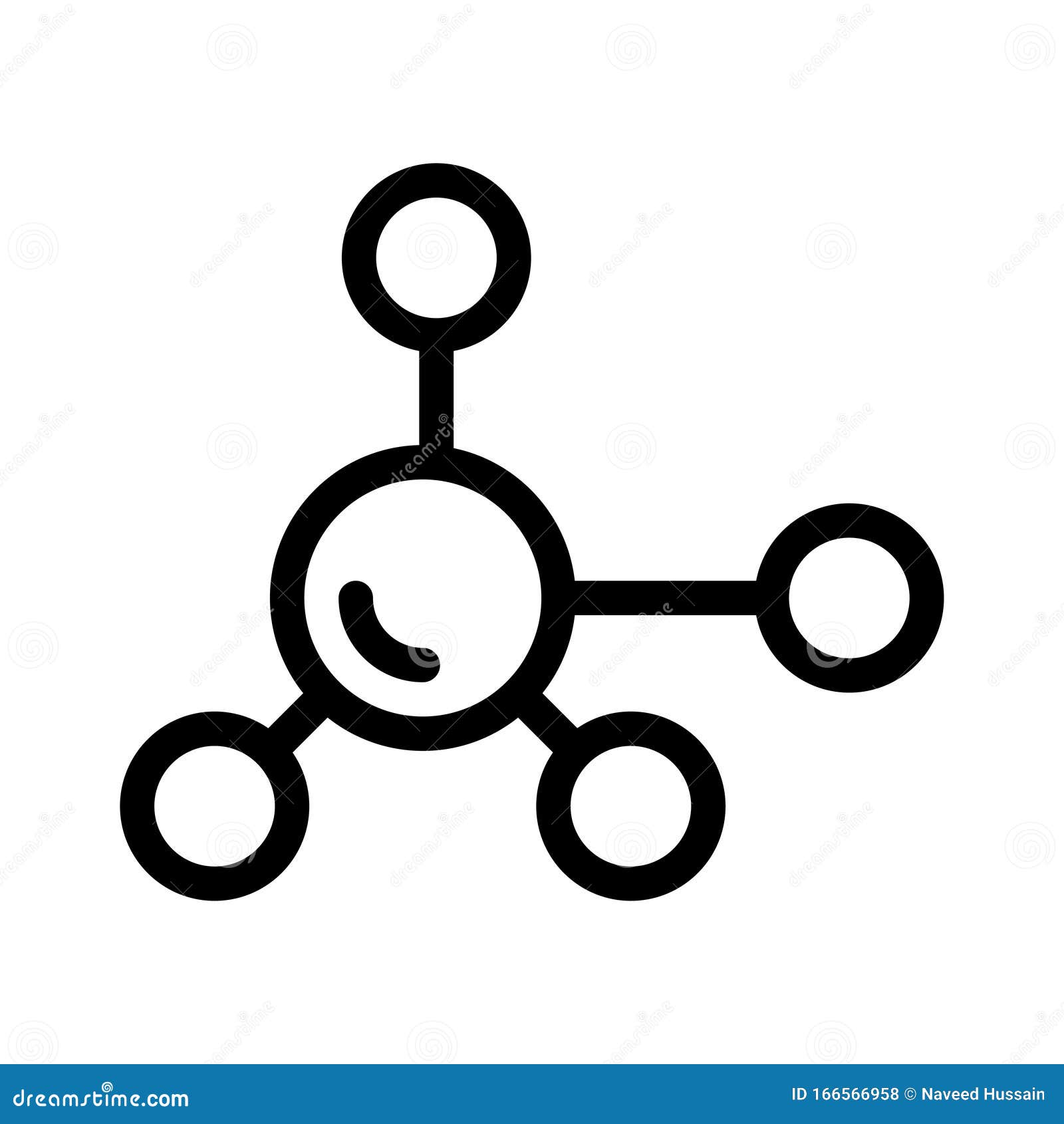 Cell thin line icon stock illustration. Illustration of line - 166566958