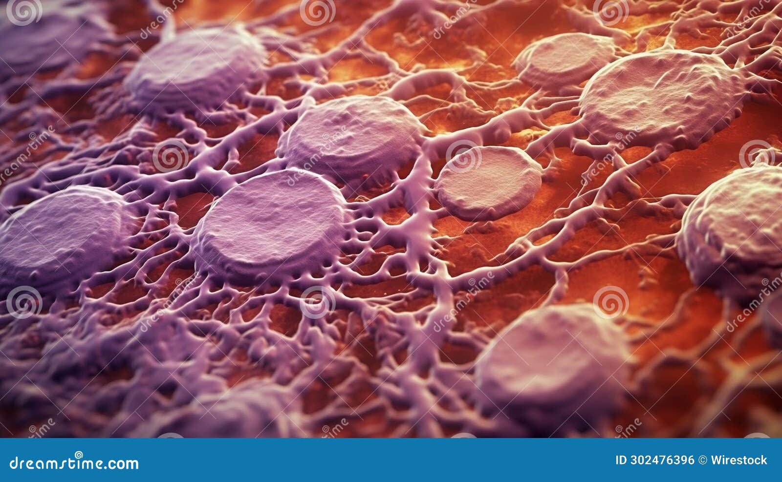 Cell Wall with a Multitude of Cells. AI-generated Stock Illustration ...